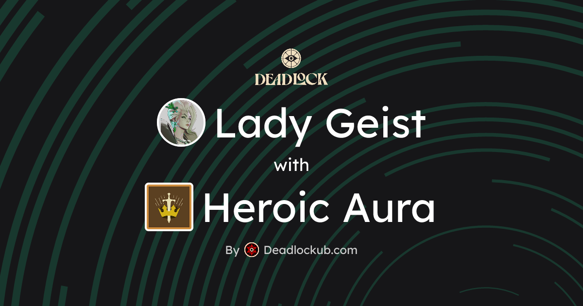 Lady Geist with Heroic Aura Deadlock 2025 - Deadlockub
