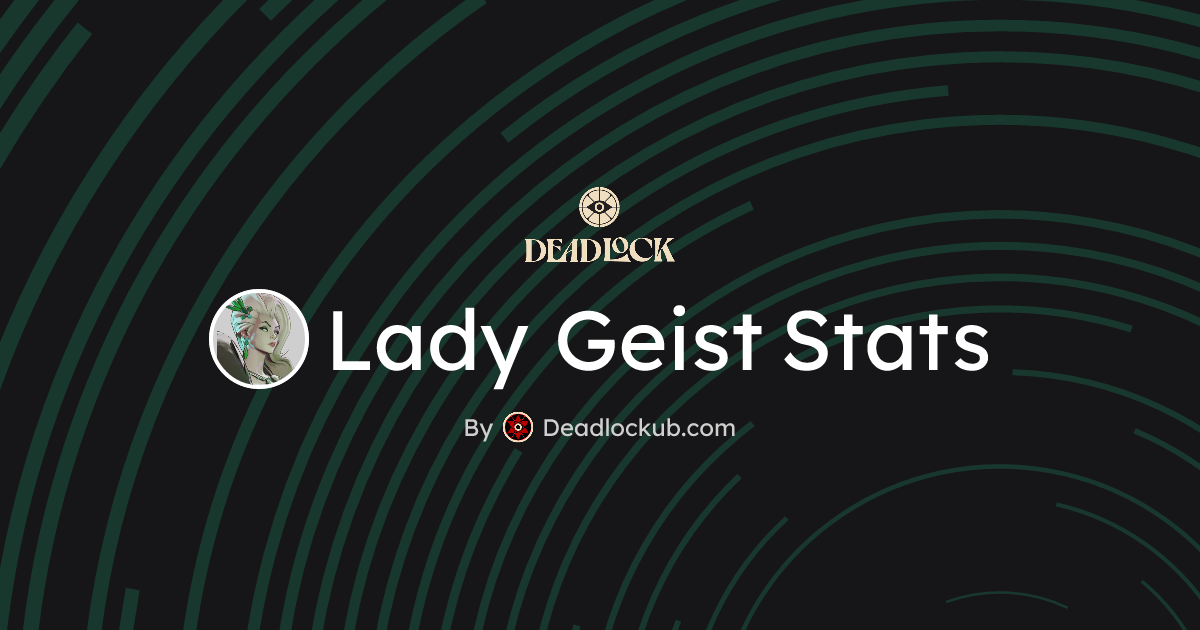 Lady Geist Guide, Stats & Builds Deadlock 2025 - Deadlockub