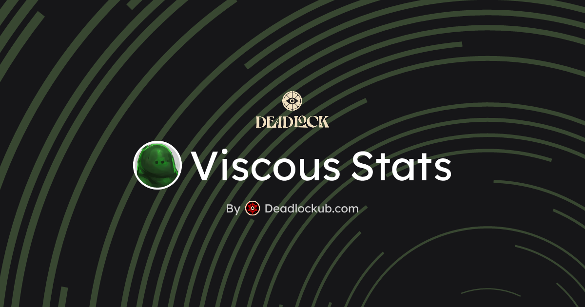 Viscous Guide, Stats & Builds Deadlock 2025 - Deadlockub